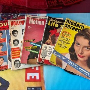 Art | 5 Vintage Magazines 195s Hollywood Motion Picture Modern Screen ...